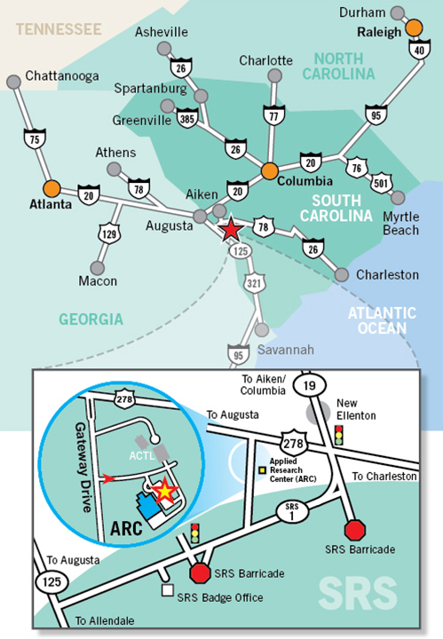 Map to Applied Research Center
